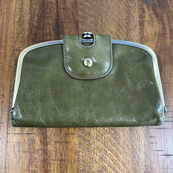 HOBO | Bags | Guc Vintage Hobo Halo Olive Green Italian Leather Clutch ...